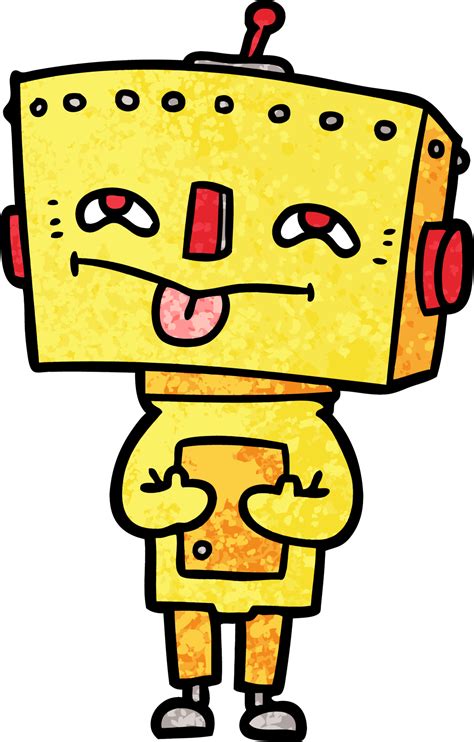 Cartoon Robot Drawing 47001111 Png