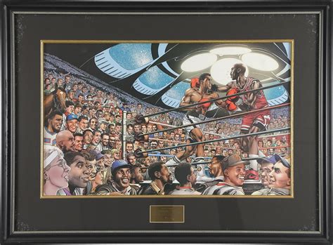 2000 Espn 100 Greatest Athletes Of The Century Limited Edition Print Muhammad Ali Vs Michael