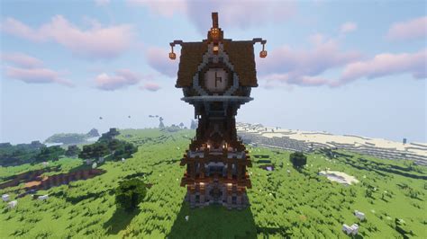 Medieval Clock Tower Minecraft