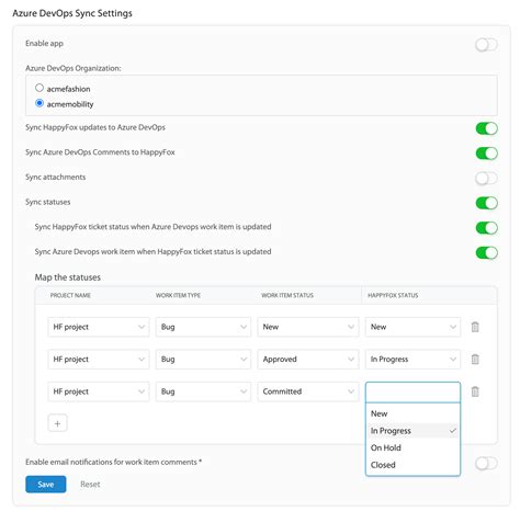 configure azure devops integration with happyfox happyfox support