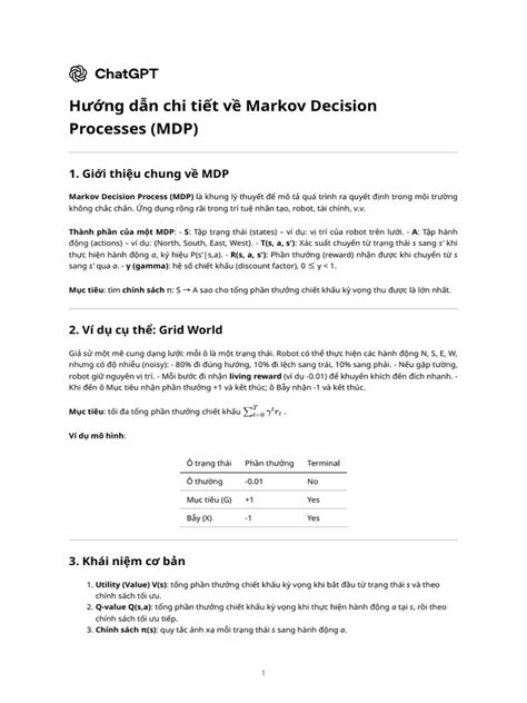 Mdp Detailed Tutorial Pdf