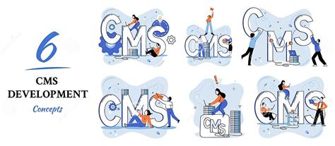 Concept Of Digital Content Management System Cms Development Software Metaphor Program