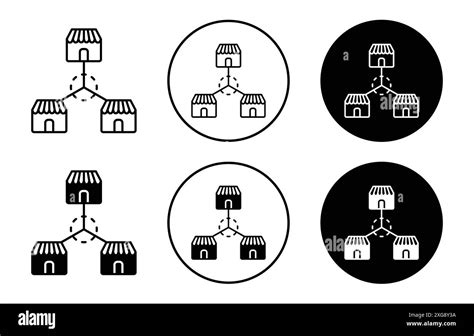 Franchise Icon Vector Logo Set Collection For Web App Ui Stock Vector Image And Art Alamy