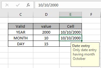 Data Validation With Specific Year Month Day Or Excel