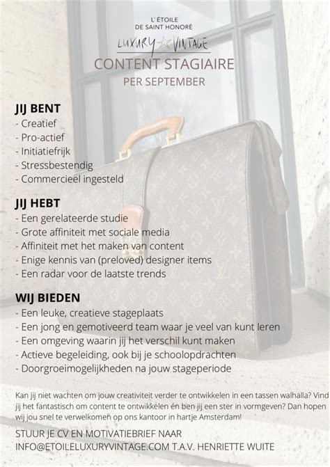 l Étoile de st honoré luxury vintage posted on linkedin