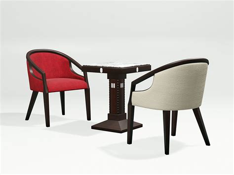 의자와 테이블 3d 모델 6 Fbx Obj Blend Free3d