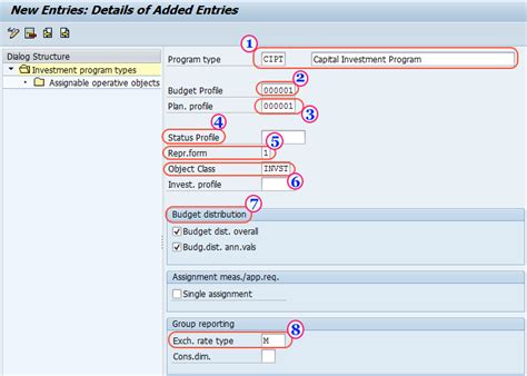 Create Investment Program Types In SAP SAP Tutorial