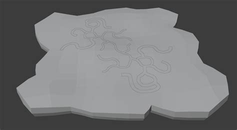 Terrain Has Been Created Using Displacement And Noise And The Road