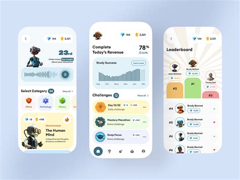 Gamified Learning App Ui By Anastasia Golovko For Tino On Dribbble