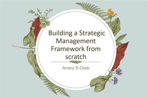 Building A Strategic Management Framework