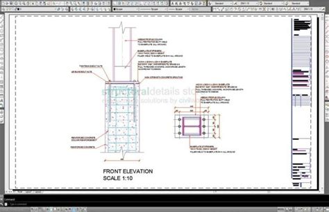 Steel Column Connection On Top Of Reinforced Concrete Column Concrete Column Steel Columns