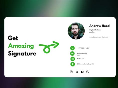 Professional Clickable Html Email Signature Upwork