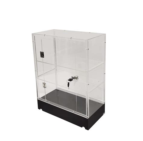 Lockable Display 3 X New Acrylic Plastic Camlock Latch Display Cabinet