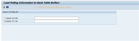 FPS SAP Tcode Load Of Polling Data To Bank Buffer FPS SAP Tcode Load Of Polling Data To Bank Buffer