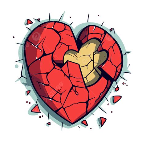 상한 마음 벡터 스티커 클립 아트 깨진 마음과 깨진 마음 깨진 마음 만화의 그림 상표 클립 아트 Png 일러스트 및 벡터 에 대한 무료 다운로드 Pngtree