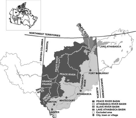 Athabasca River Map