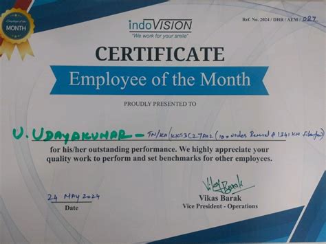 Udhaya Kumar On Linkedin Indovisionservices Employeeofthemonth