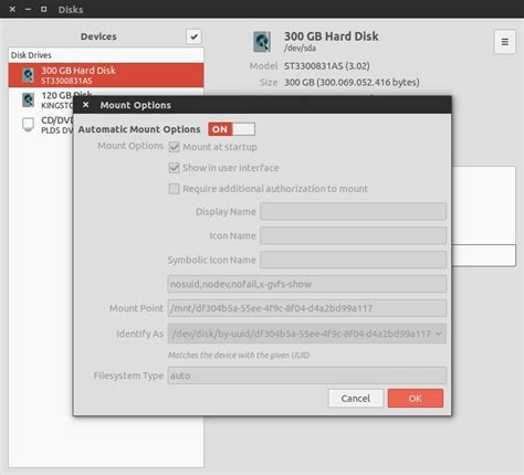 how to hide a hard disk from showing or mounting in your file browser