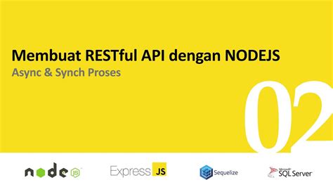 Membuat Restful Api Dengan Nodejs 02 Async And Synch Proses Youtube