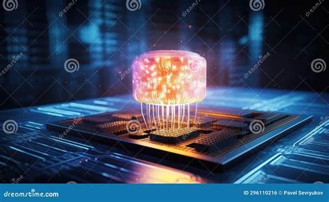 intelligence neuromorphic computer create stock illustration