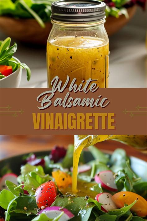 White Balsamic Vinaigrette Easy Recipe Insanely Good