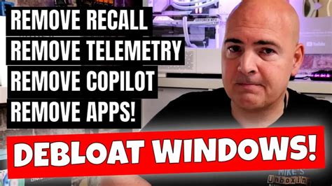 How To Debloat Windows And Secure Telemetry Data Disable Copilot Recall