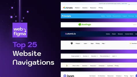 Top 25 Header Navigation Inspiration Web To Figma Figma