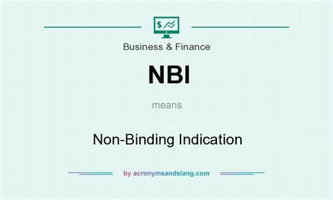 NBI Non Binding Indication In Business Finance By AcronymsAndSlang Com
