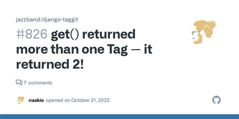 Get Returned More Than One Tag It Returned Issue