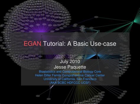 PPT EGAN Tutorial A Basic Use Case PowerPoint Presentation Free