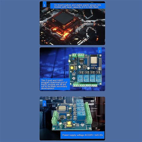 Ac 220v Dc 5 30v Power Supply Esp32 Wifi Bluetooth Four Way Relay Module Esp32 Wroom Development