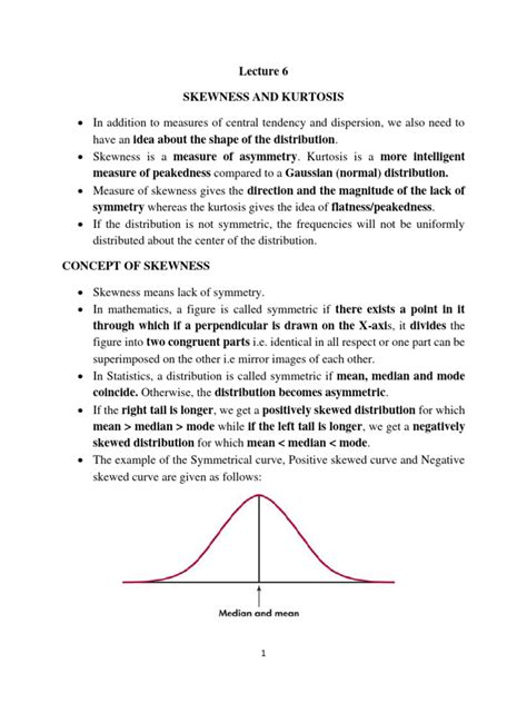 Skewness Pdf Skewness Statistical Theory