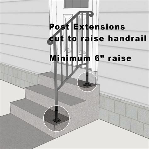 Post Extensions For Diy Handrail Installation Diy Handrails