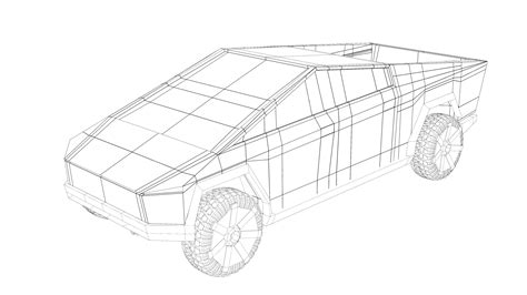 Paquete Real Cybertruck Modelo 3d 79 Blend Fbx Obj Stl Free3d