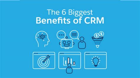Infographic The 6 Greatest Benefits Of Crm Platforms Salesforce Crm