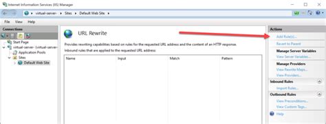 Set Up And Use The Iis Url Rewrite Module Step By Step
