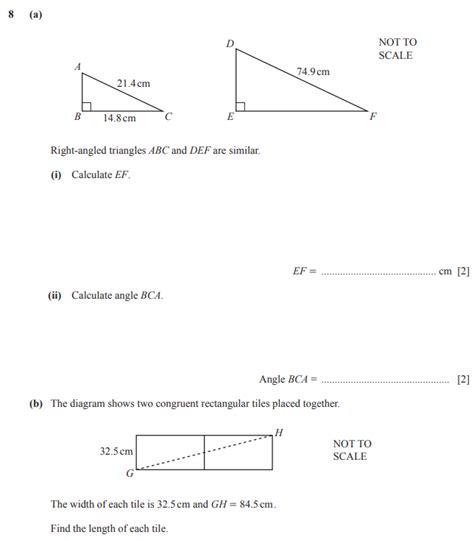 Ks4 Igcse Trigonometry Past Paper Questions Maths With David