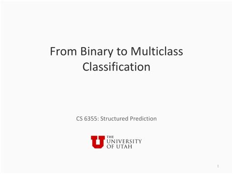[ppt] from binary to multiclass classification cs 6355 structured powerpoint presentation