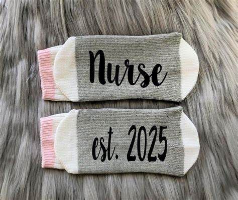 Nurse Est 2025 Socks Custom Nurse Socks Nurse Ts Nurse Off Duty