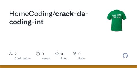 Github Homecoding Crack Da Coding Int