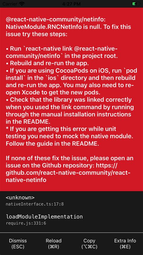 Nativemodule Rncnetinfo Is Null Issue React Native Netinfo