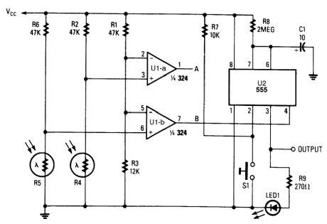 LIGHT CONTROLLED MONOSTABLE Control Circuit Circuit Diagram SeekIC Com