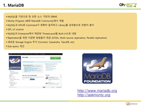 Ppt Open Source Dbms Mariadb Ohnew Powerpoint Presentation Free