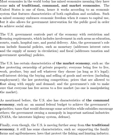 Mixed Economy Examples