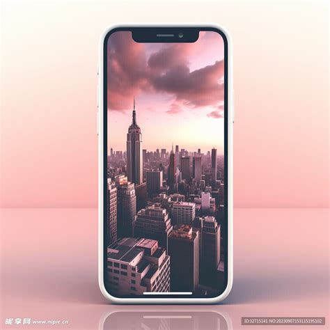 苹果14手机iphone刘海屏设计图展示模型3d设计设计图库昵图网