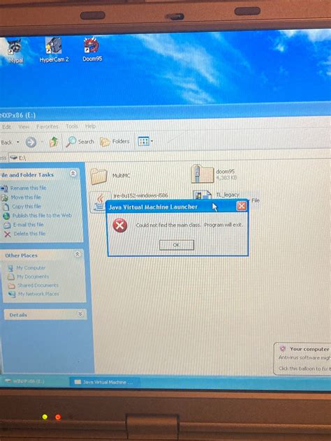 How Do I Fix This Java Error Rwindowsxp