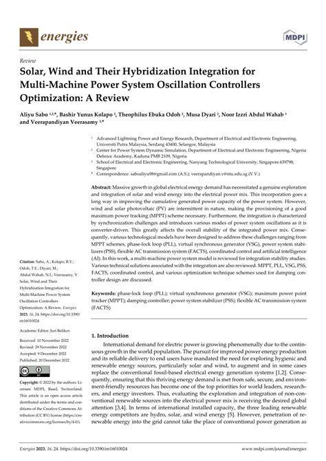 pdf solar wind and their hybridization integration for multi machine
