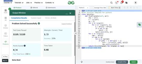 Gfg160 Geeksforgeeks Geeksstreak2024 Codingchallenge Sriram T