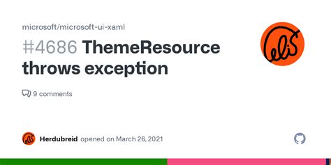 Themeresource Throws Exception · Issue 4686 · Microsoftmicrosoft Ui