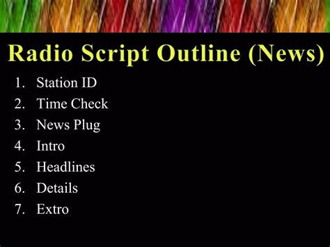Radio Script Writing And Broadcasting PPTX
